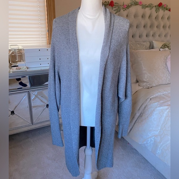 Leith | Sweaters | Leith Oversized Dolman Sleeve Gray Duster Cardigan ...